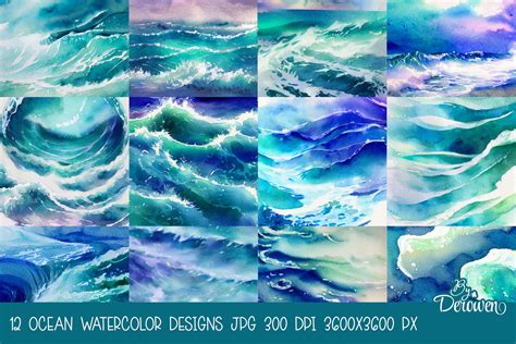 Printable Ocean Wave Template