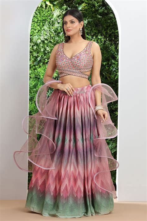 Dashing Multi Colored Designer Lehenga Choli