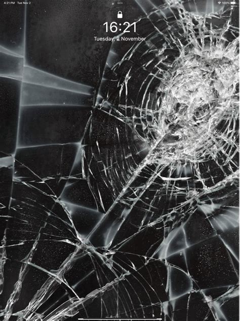 Cracked Screen Background Ipad