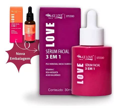 Sérum Facial 3 Em 1 Max Love Vitamina C Rosa Mosqueta 30ml Frete grátis