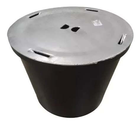 Caixa Inspeção Aterramento Pvc 300mm Tampa Ferro Frete grátis