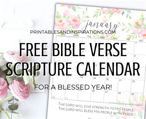 Bible Inspirations Calendar Elana Harmony