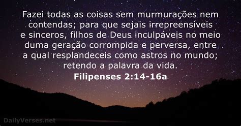 2 de fevereiro de 2019 Versículo da Bíblia do dia Filipenses 2 14