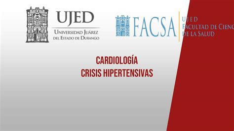 Crisis hipertensivas Moisés Francisco Alvarado García uDocz