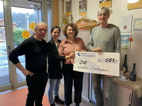 Offenes Haus Oberwart OHO spendet 657 Euro für Sterntalerhof Oberwart