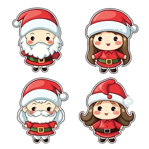 Conjunto De Pegatinas Con Lindos Personajes De Dibujos Animados Tema