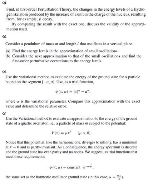 solved q1 find in first order perturbation theory the