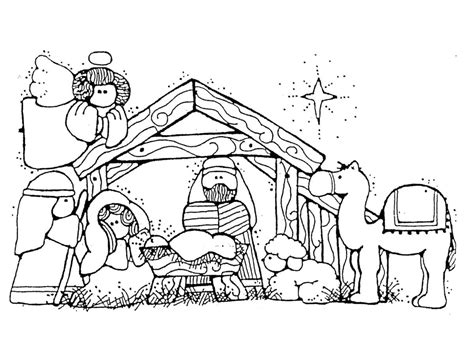 Coloriage crèche 30 dessins à imprimer gratuitement