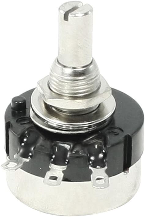 sourcing map RV24YN20S B103 10K ohm 6 mm Eje redondo Película de