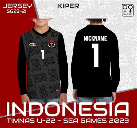 Jual Jersey Kiper Timnas Indonesia U 22 Anak Baju Bola Sea Games 2023