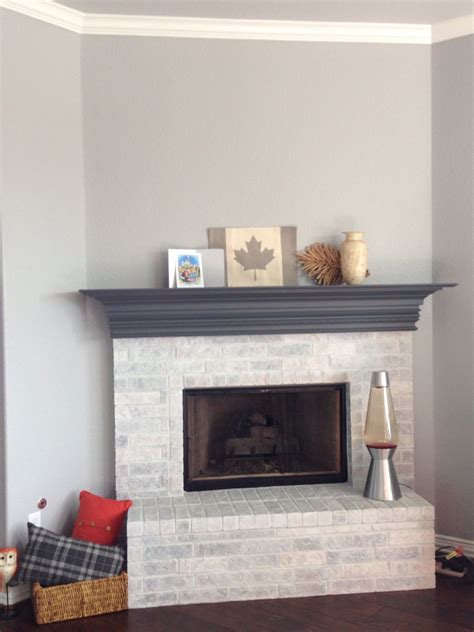 Black And White Brick Fireplace Mriya Net