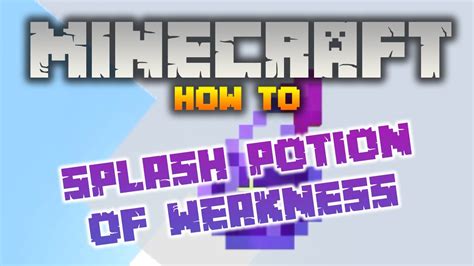 Recipe Splash Potion Of Weakness Herbs And Food Recipes