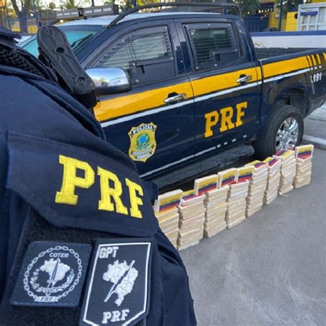 PRF prende acusado 102 quilos de pasta base de cocaína em Itaguaí
