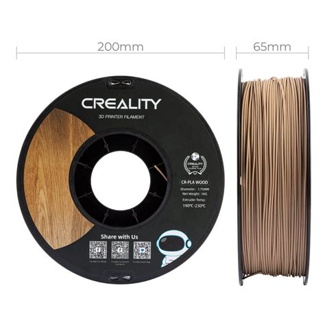 Creality CR Wood PLA Filament 1 75 Mm 1 Kg RPishop Cz