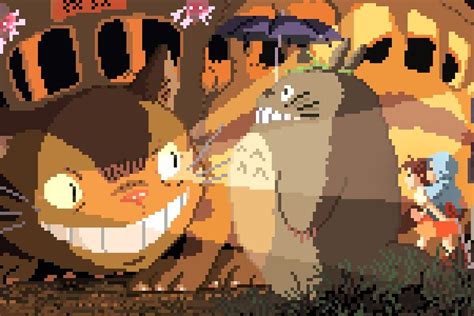 Bit Ghibli Fan Art By Richard Evans Anime Pixel Art Pixel Art