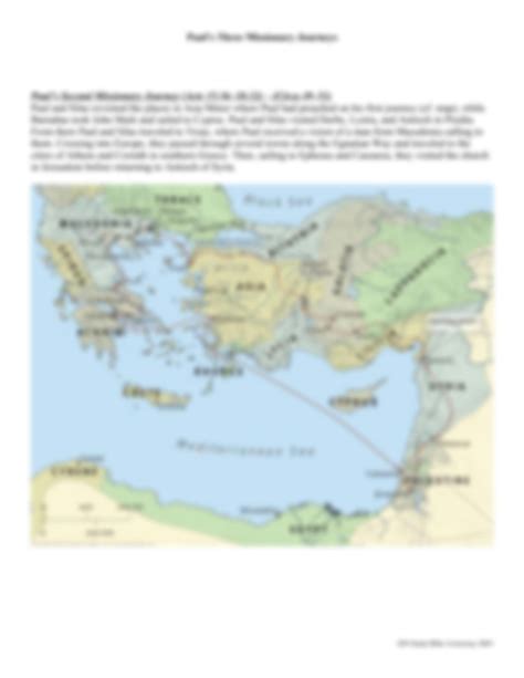 SOLUTION Paul S Three Missionary Journeys Studypool