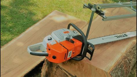 Stihl Ms And Granberg Chainsaw Milling Oak Log Youtube