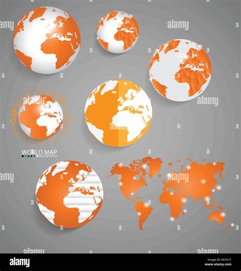 Mapa del mundo ilustración vectorial Imagen Vector de stock Alamy