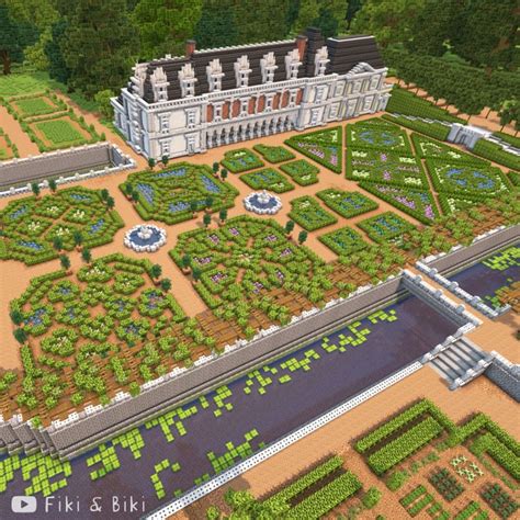 French Ch Teau Gardens Minecraft Minecraft Garden Minecraft