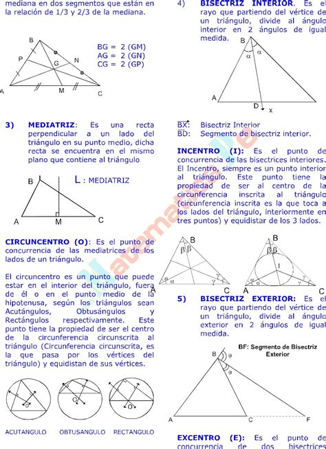 LOS TRIÁNGULOS Y SUS PROPIEDADES EJERCICIOS RESUELTOS DE GEOMETRÍA