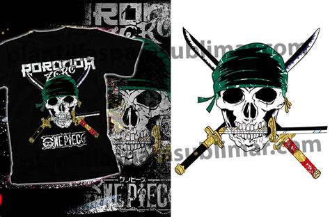 Roronoa Zoro Vector One Piece Png Plantillas Para Sublimar