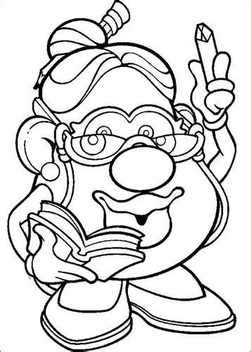 Mr And Mrs Potato Head Together Coloring Pages