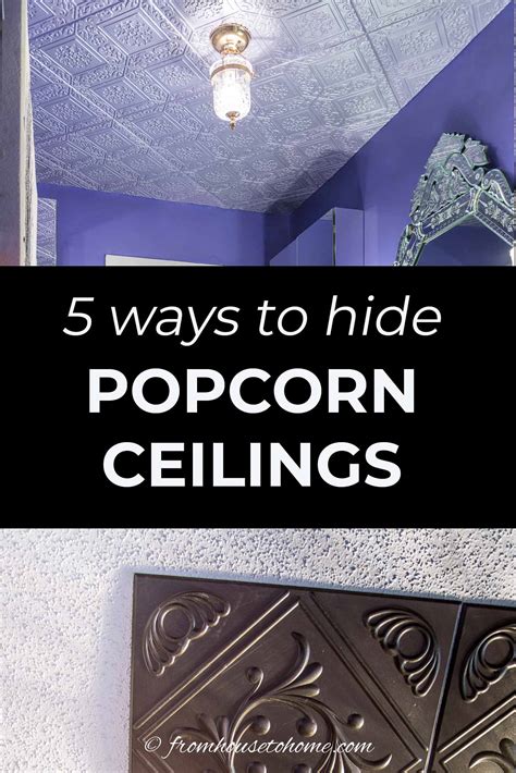 How To Cover A Popcorn Ceiling Without Removing It From House To Home