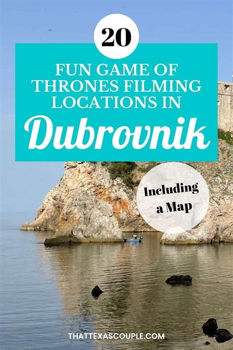 The Text Reads Fun Game Of Thrones Filming Locations In Dubronik