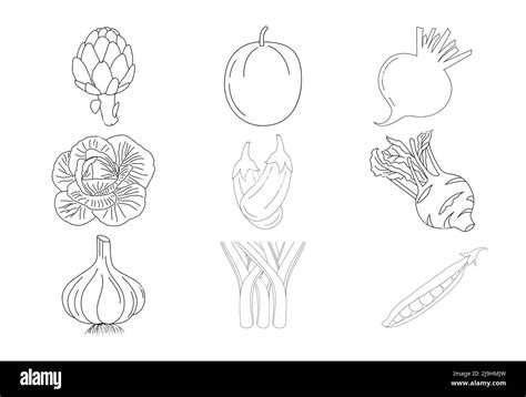 Coloriages De Légumes Pour La Maternelle