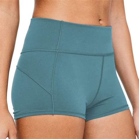 Damen Enge Shorts Eng Anliegende Hüfte Fitness Yoga Gymnastik Schnell