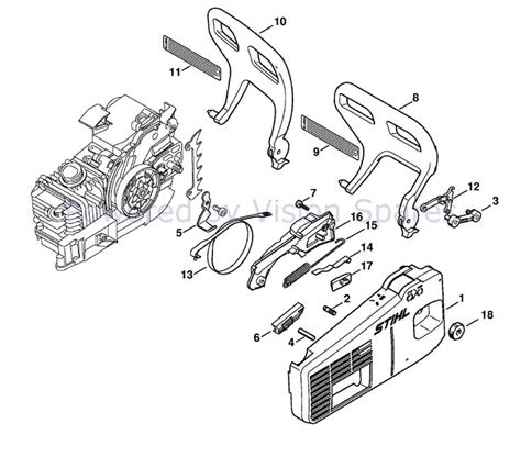 Stihl Ms 150 Tc Parts Diagram Stihl Ms 180 Chainsaw Ms180c