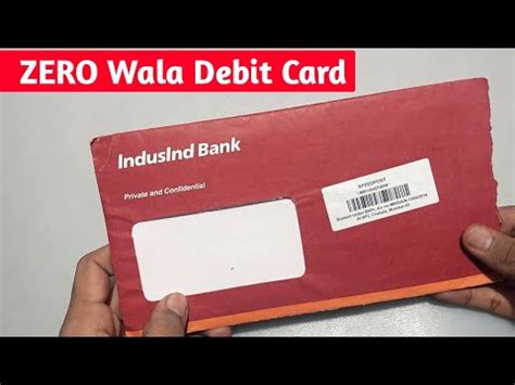 Indusind Bank Debit Card Unboxing Zero Balance Account Wala ATM Debit