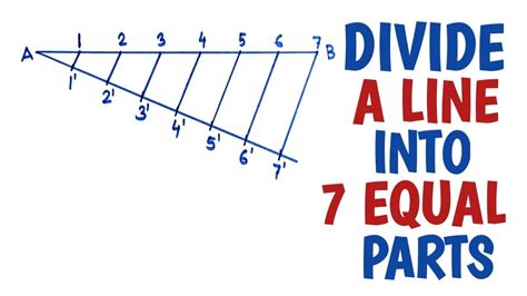 How To Divide A Line Into Equal Parts Youtube