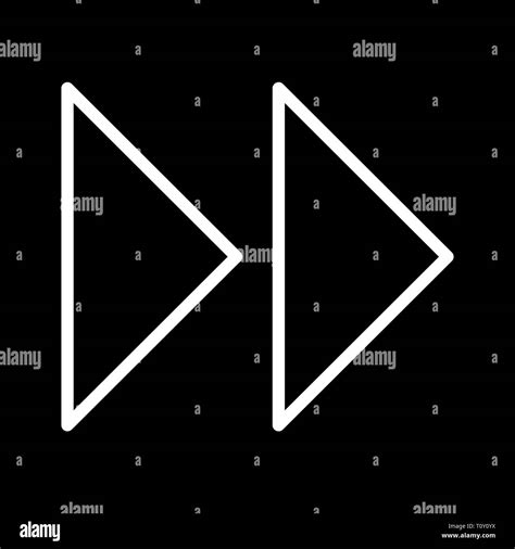 Illustration Forward Arrows Icon Stock Photo Alamy