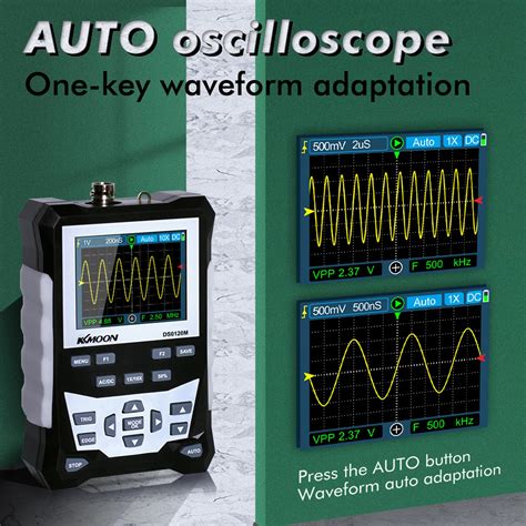 KKmoon DS0120M Digital Oscilloscope 120MHz Bandwidth 500MSa S Sampling