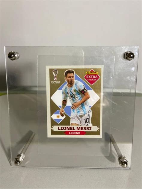 Figurinha Lionel Messi Extra Gold Lbum Copa Item De Papelaria