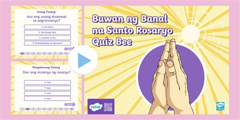 Buwan Ng Banal Na Santo Rosaryo Quiz Bee Twinkl Twinkl