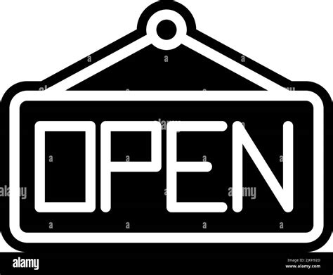 Open Icon Black Vector Illustration Stock Vector Image Art Alamy