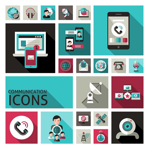 Communication Icons Set 462316 Vector Art At Vecteezy