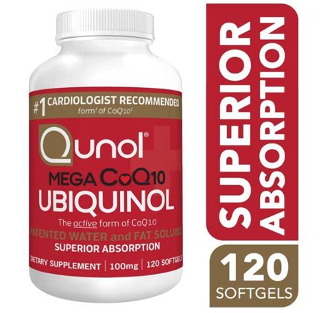 Qunol Mega Ubiquinol CoQ10 100mg 120 Softgels Lazada PH
