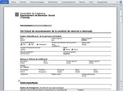 Tràmits Formularis de sollicitud d Immigració i Ciutadania HESTIA