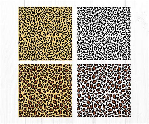 Leopard Print Svg Bundle Leopard Pattern Svg Leopard Texture Etsy Canada