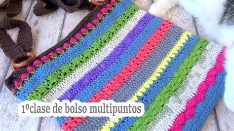 Como Hacer Un Bolso A Crochet Multipuntos Exclusivo Clase