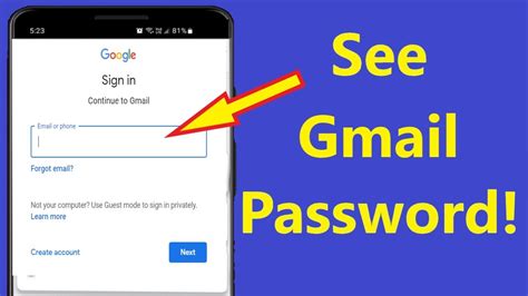 How To See Your Gmail Password If You Forgot It Howtosolveit Youtube