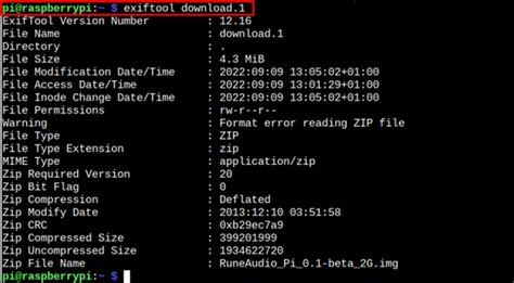 How To Install ExifTool On Raspberry Pi Linux Consultant
