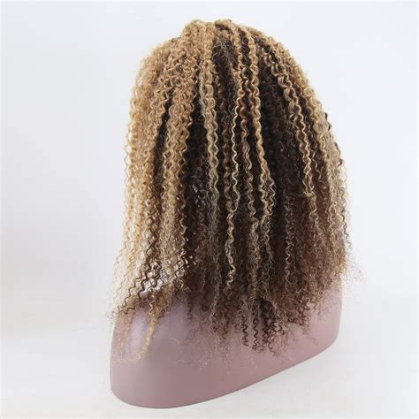 Amazon Zigzag Hair Afro Curly Lace Front Human Hair Wigs For