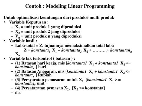 pemodelan dan analisis pert 10 ppt download