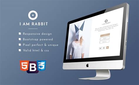 Rabbit Free Bootstrap Personal Portfolio Template For Creative