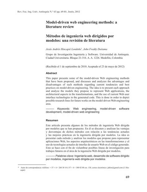 pdf model driven web engineering methods a literature review · model driven web