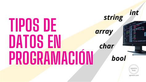 TIPOS de DATOS en programación La mejor explicación